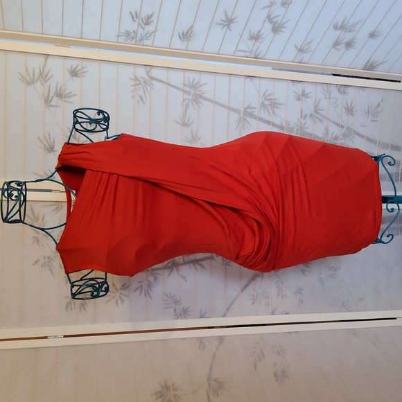 Max Studio | Dresses | Max Studio Womens Body Fittings Red Dress | Poshmark